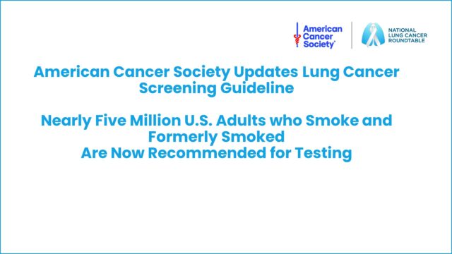American Cancer Society Screening Guideline Update Webinar - National ...